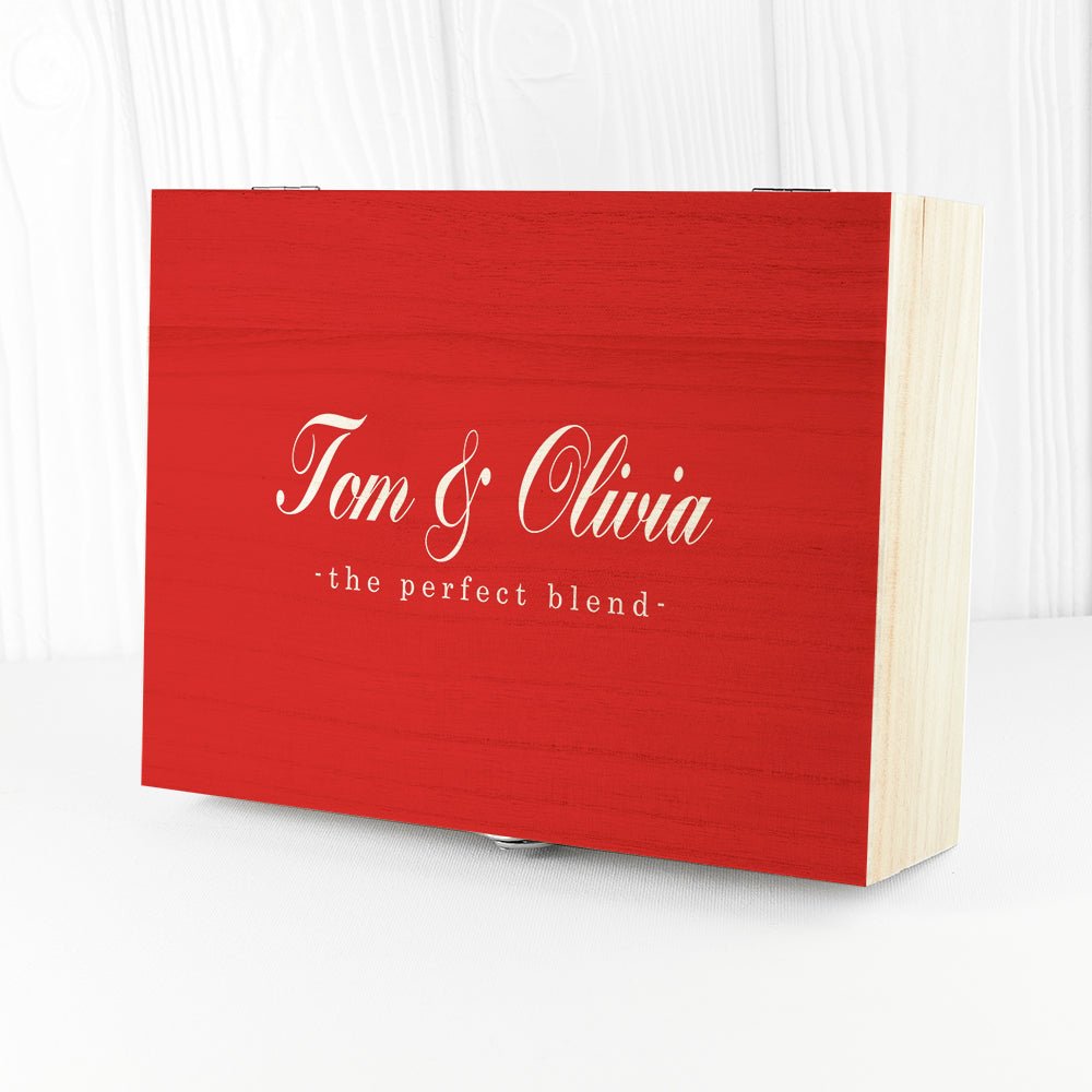 Personalised Tea Box - Wooden Chest With Pukka Herbal Teas – Engraved ...